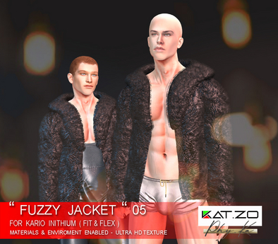 Second Life Marketplace - -[ Kat.zo ]- 004/05 - Fuzzy Jacket Kario